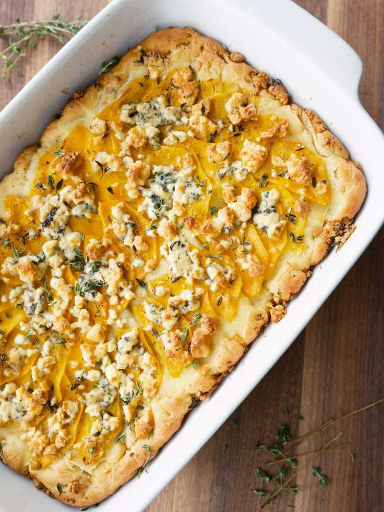 Lamb Stuffed Fall Focaccia Recipe with California Lamb
