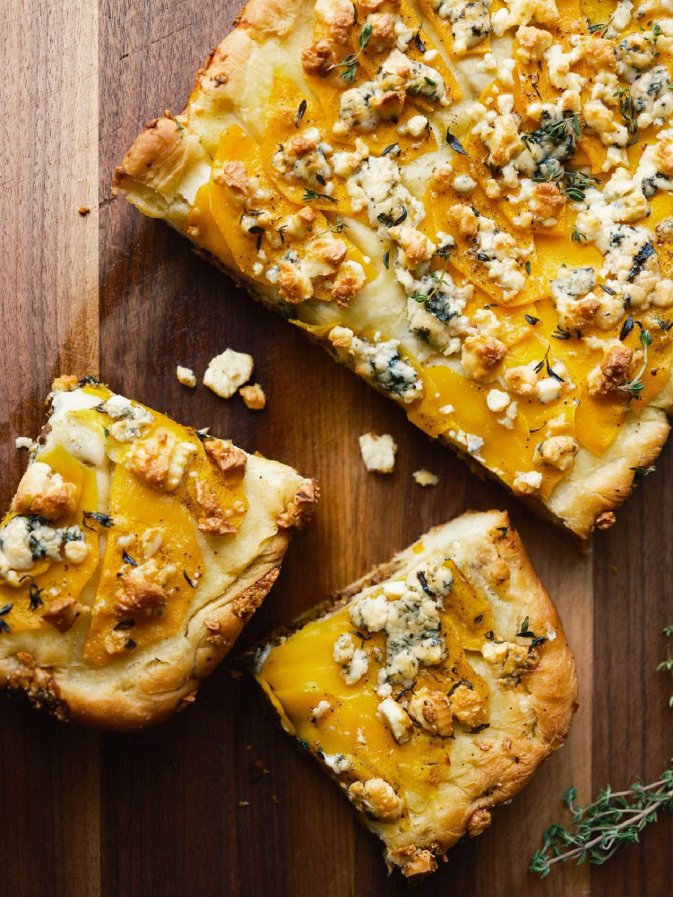 Lamb Stuffed Fall Focaccia Recipe with California Lamb