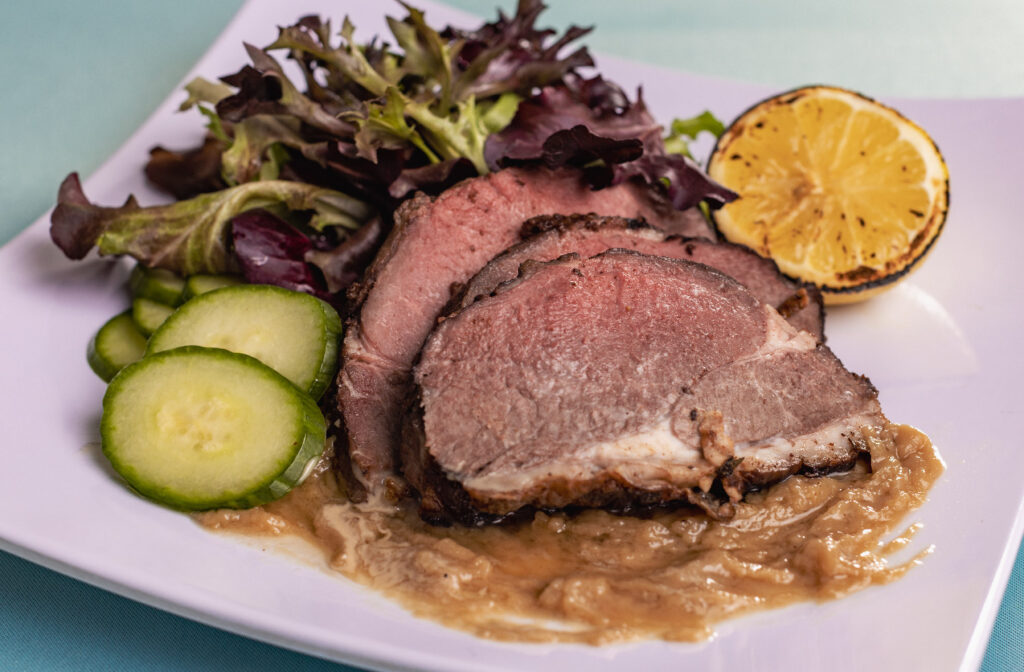California Lamb Roasted Leg of Lamb with Lemon-Tahini Sauce