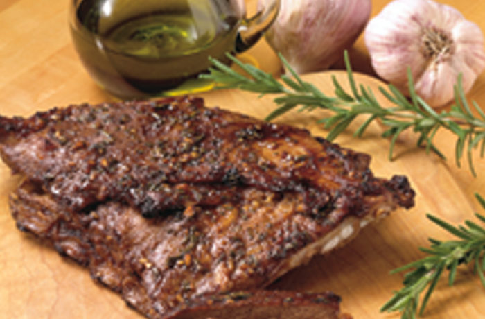 California Lamb Ribs With Garlic Glaze and Tarragon Dipping Sauce ...